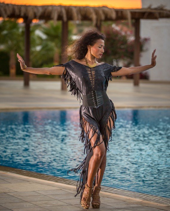 Dress BURN LEE ripped, cut out and braided - Ça Déchire