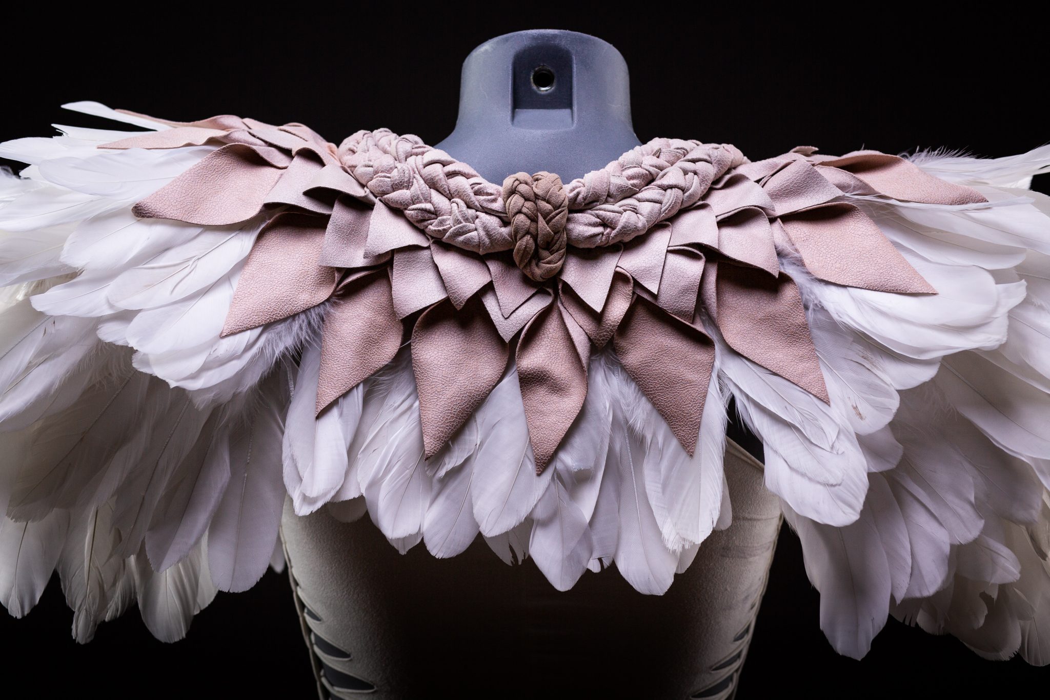 AYO Feathered Shoulder Pad costume - Festival - Burning man - stage ...