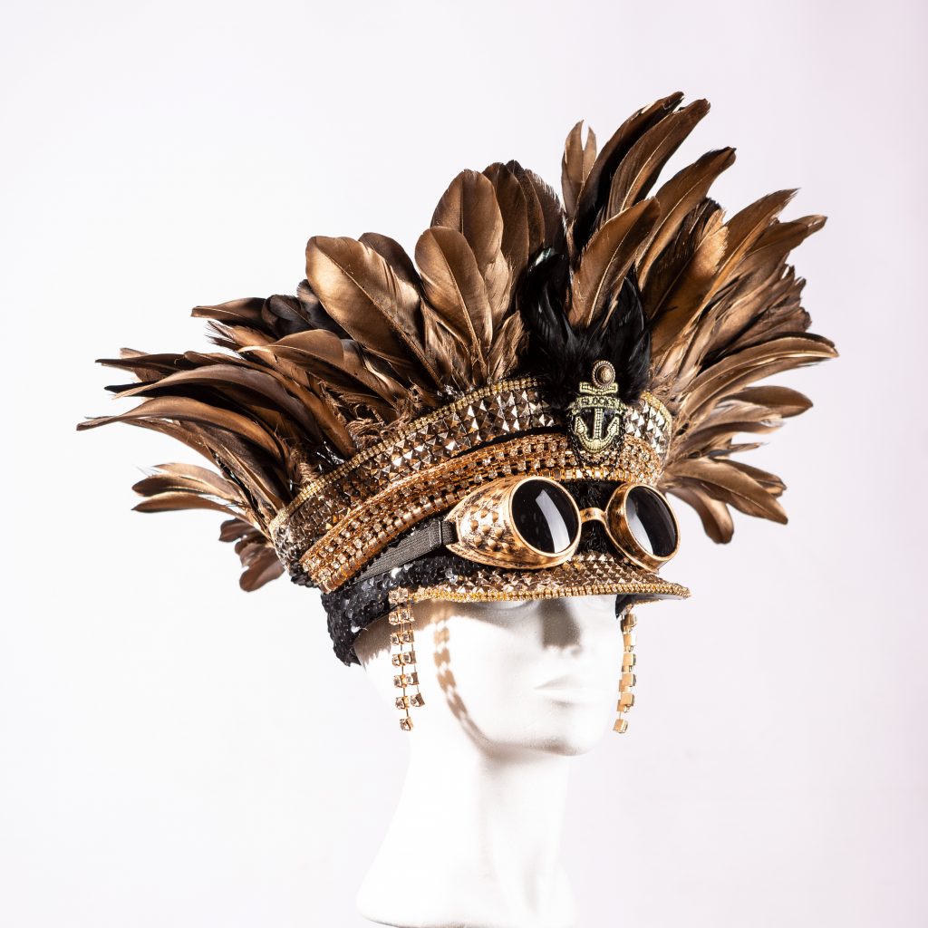 Festival captain cap, hat, head pieces, each pieces is unic - costume ...